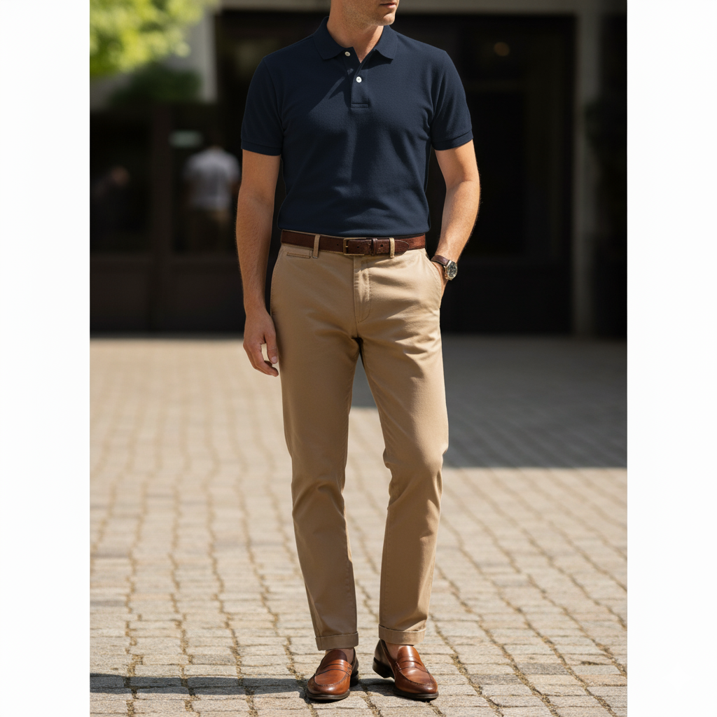 10+ Polo & Chinos Outfit Ideas For Men 🍂 | Smart Casual Fall Style ...